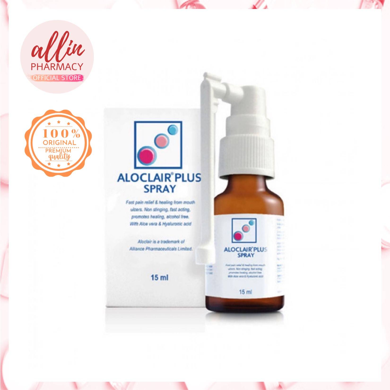 Aloclair Plus Spray 15ml (EXP 10/25)